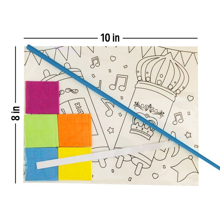 simchat torah flag craft template